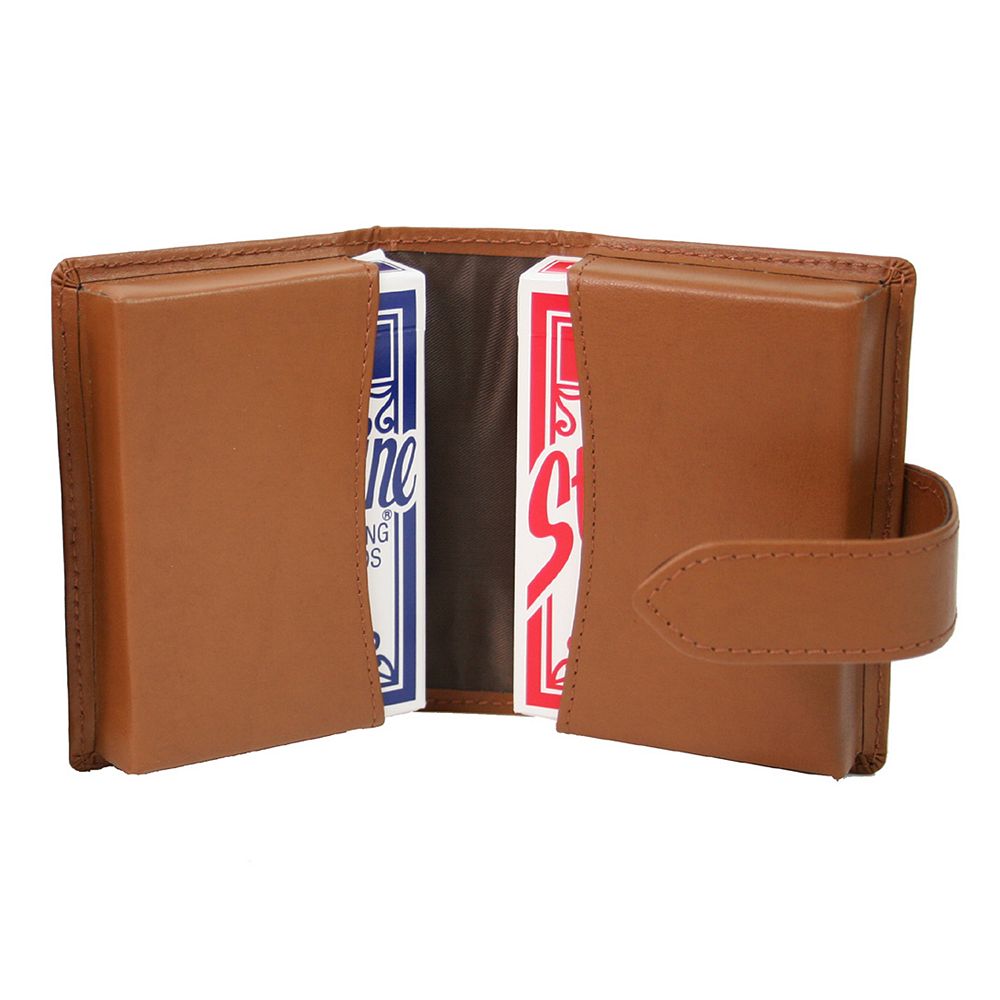 Royce Leather Double Decker Card Case