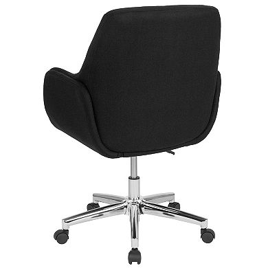 Merrick Lane Robyn Ergonomic Executive Style Mid-Back Office Chair with ...