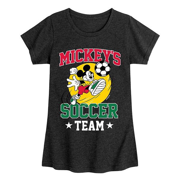 Disney's Mickey Mouse Girls 7-16 Mickey's Soccer Team Graphic Tee