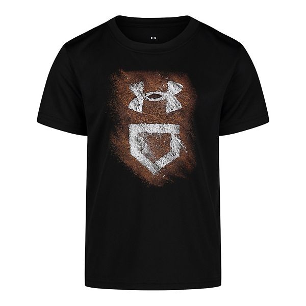 Boys 4-7 Under Armour Chalk Home Plate Logo Tee
