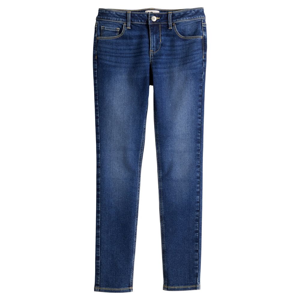 Girls 6-20 SO® Double Button Midrise Skinny Jeans in Regular & Plus Size