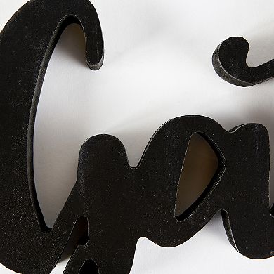 14" Black "Gather" Contemporary Farmhouse Sign