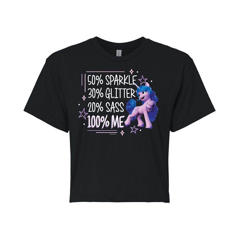 Juniors' My Little Pony 100% Me Cropped Tee