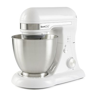 Geek Chef Stainless Steel 4.8 Qt Bowl 12 Speed Baking Food Stand Mixers ...
