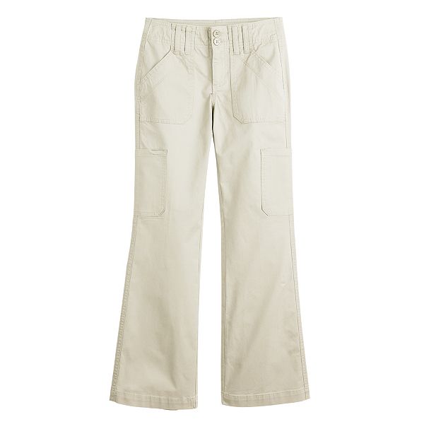 Girls 7-16 Vanilla Star Cargo Flare Pants