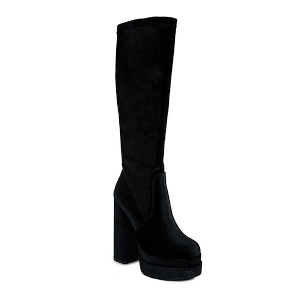 London Rag Lazuli Women's Platform Knee-High Boots