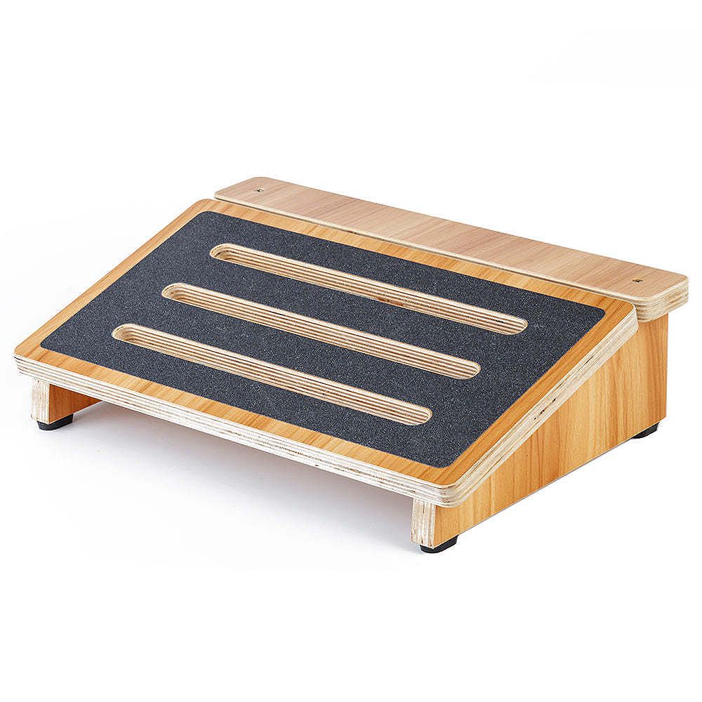 Strongtek Under Desk Footrest, Slanted Non-Slip Wooden Step Stool For ...