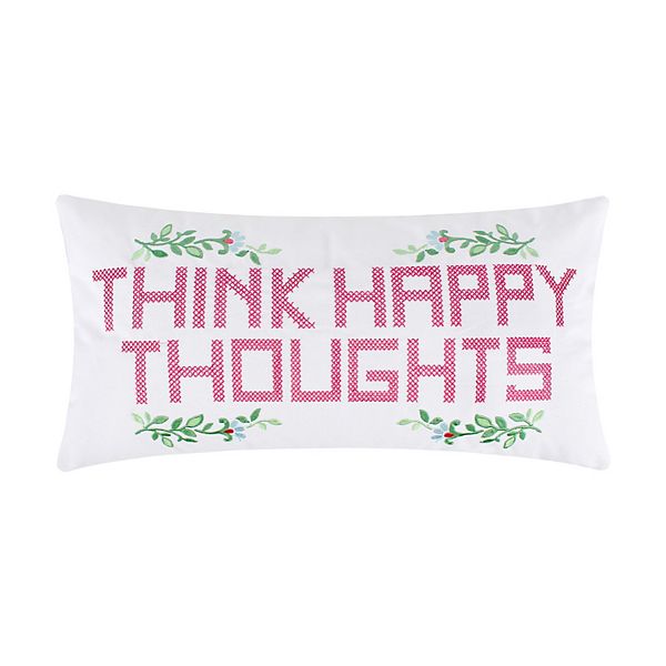 Draper James Think Happy Thoughts Decorative Pillow