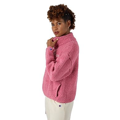 Women's Champion® Quarter Zip Sherpa Pullover
