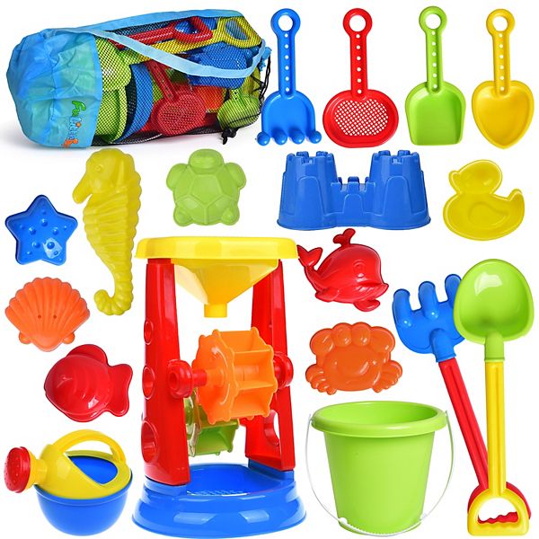 19 Pcs Sea Animal Beach & Sand Toys for Kids