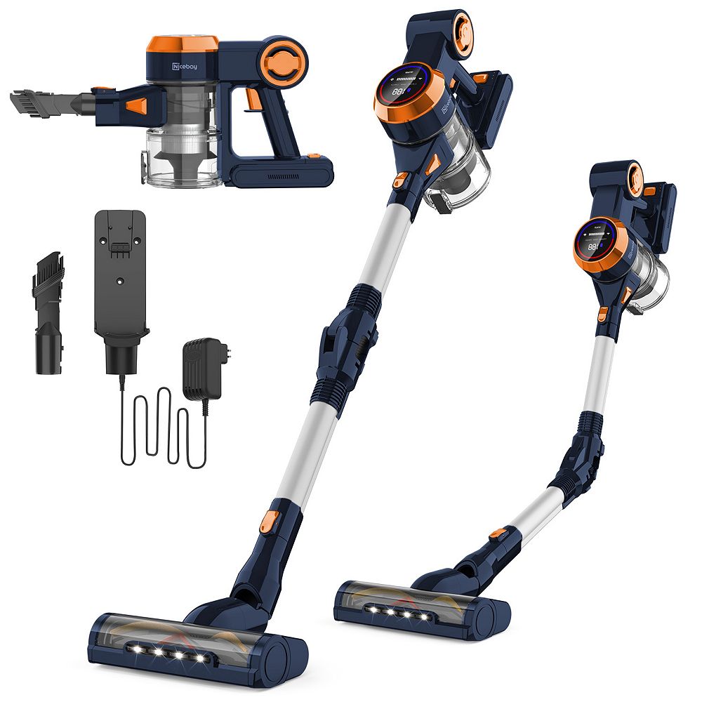 Nicebay 25Kpa Brushless Motor Stick Cordless Vacuum Cleaner with LED ...