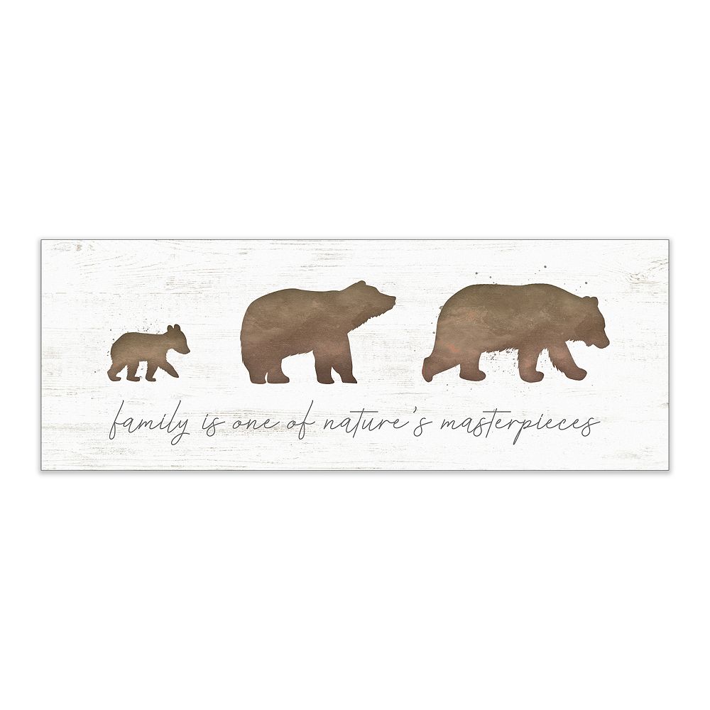 Personal-Prints 1 Cub Bear Family Plaque Wall Art