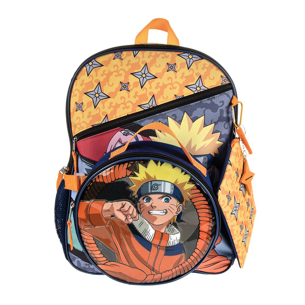 Kids Naruto 5-Piece Backpack Set Set