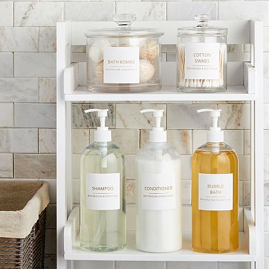 174 Pcs Bathroom Labels for Containers Make Up Preprinted Stickers ...