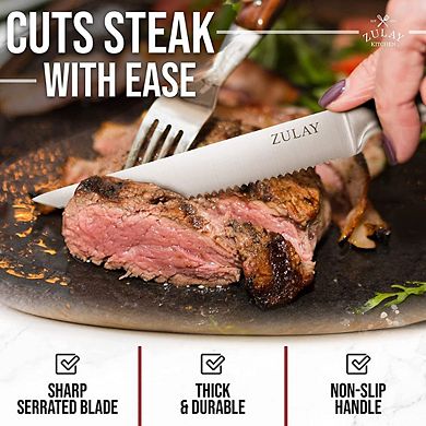 Zulay Kitchen Set of 4 Steak Knives
