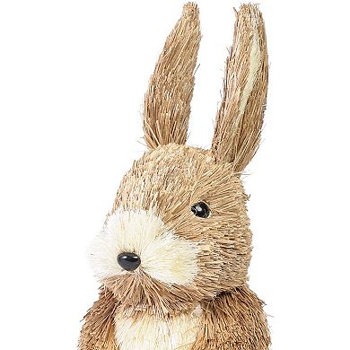 Easter Sisal Bunny Rabbit Figurine for Spring Home & Table Top ...
