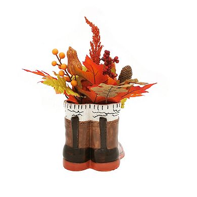 Celebrate Together™ Fall Ceramic Fall Boot Botanical Home Decor