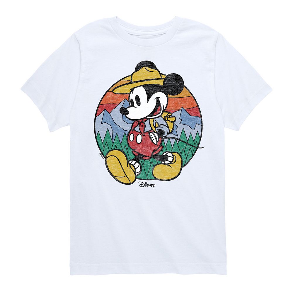 Disney's Mickey Mouse Boys 8-20 Hiking Graphic Tee