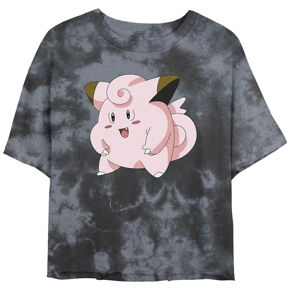 Juniors' Pokémon Happy Pink Clefairy Profile Graphic Tee