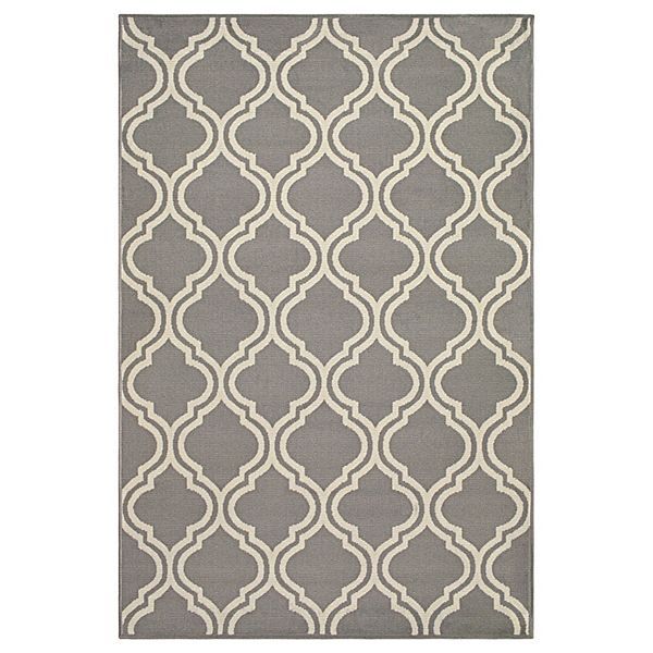 SUPERIOR Contemporary Double Trellis Indoor Area Rug