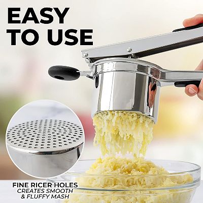 Zulay Premium Potato Ricer Large Potato Masher Press