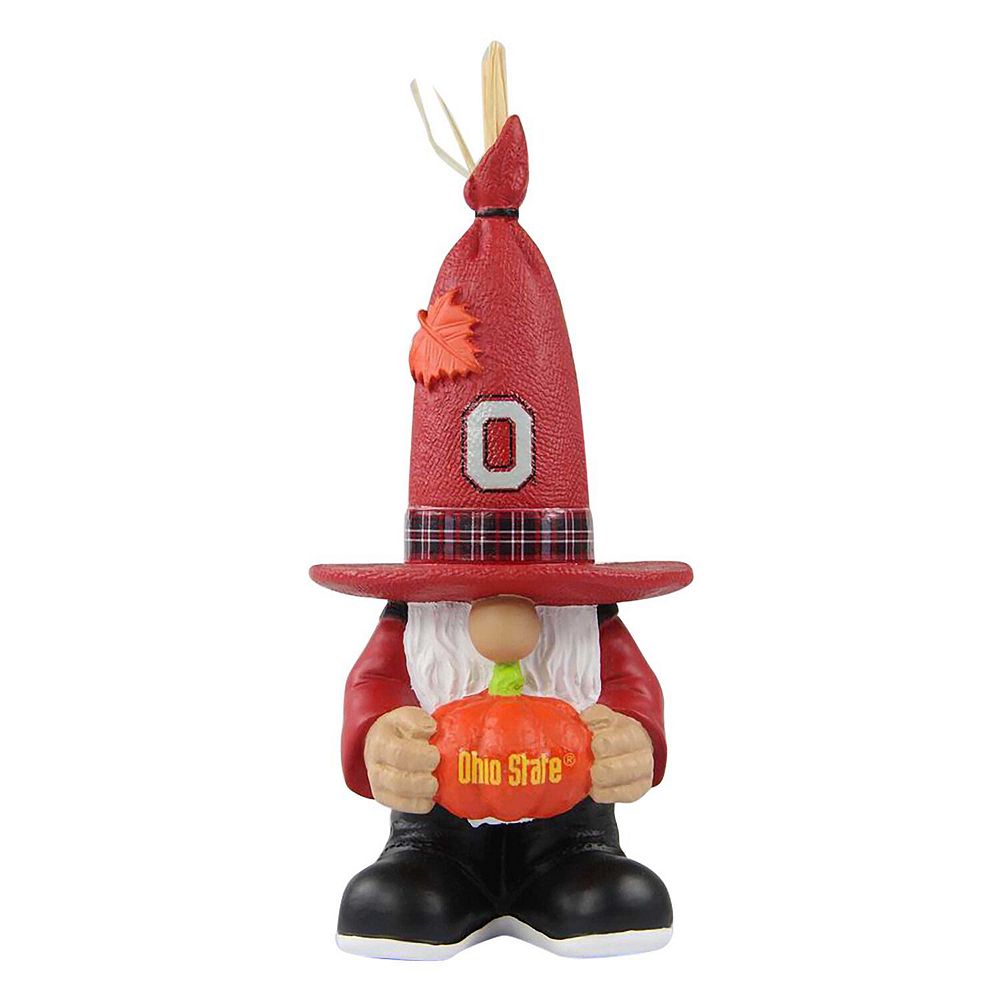 FOCO Ohio State Buckeyes Harvest Straw Gnome