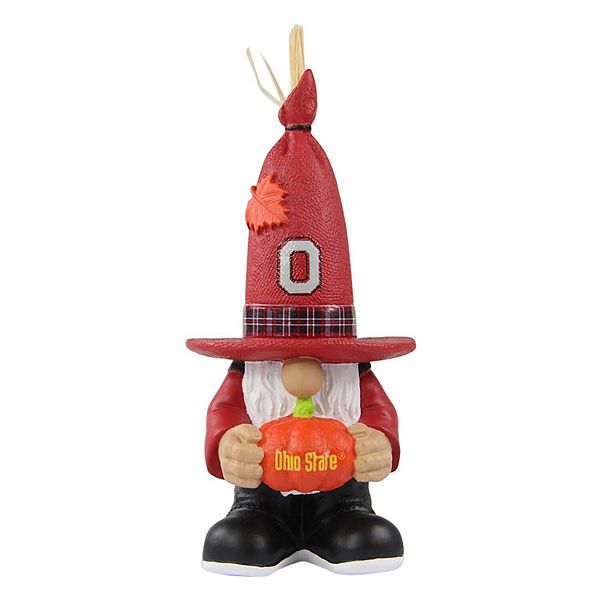 FOCO Ohio State Buckeyes Harvest Straw Gnome