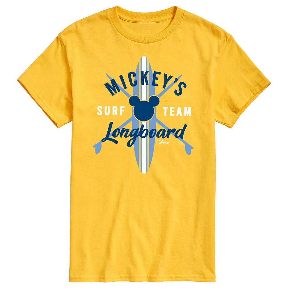 Disney's Mickey Mouse Men's "Mickey's Surf Team Longboard" Graphic Tee
