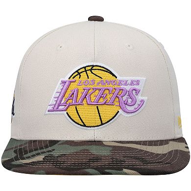Men's Mitchell & Ness Cream Los Angeles Lakers Hardwood Classics 2010 ...