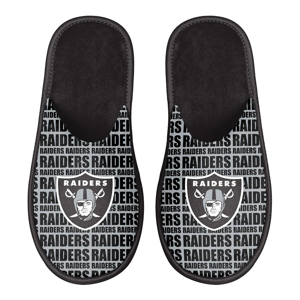 Men's FOCO Las Vegas Raiders Scuff Logo Slide Slippers