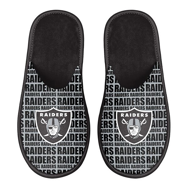 Men's FOCO Las Vegas Raiders Scuff Logo Slide Slippers