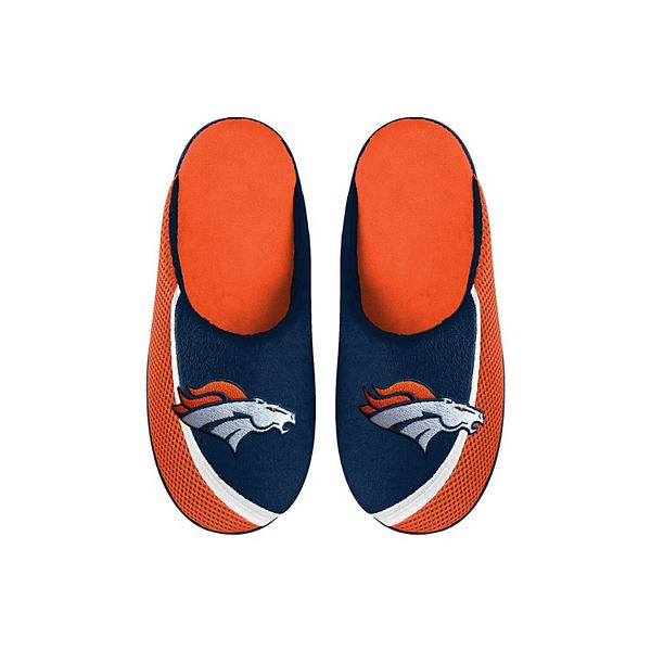 Youth FOCO Denver Broncos Big Logo Color Edge Slippers