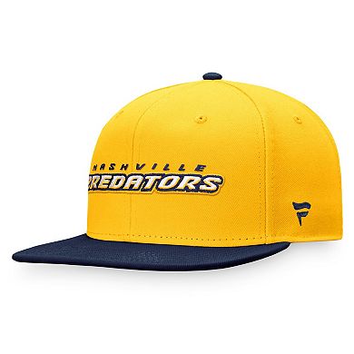 Men's Fanatics Branded Gold/Navy Nashville Predators Iconic Color ...