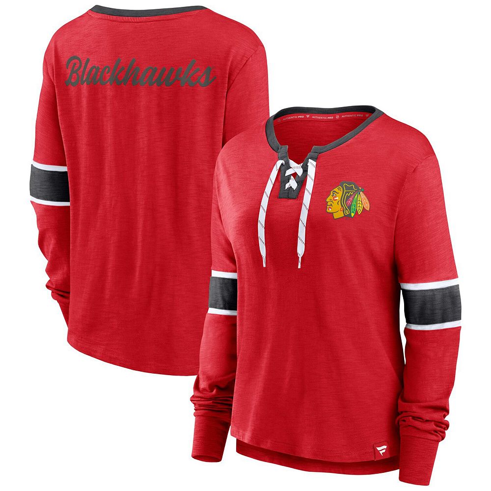 Women's Fanatics Branded Red Chicago Blackhawks Effervescent Exclusive ...