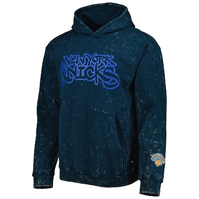 Unisex The Wild Collective Blue New York Knicks Tonal Acid Wash ...