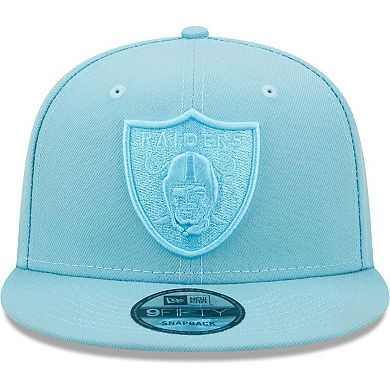 Men's New Era Aqua Las Vegas Raiders Color Pack 9FIFTY Snapback Hat