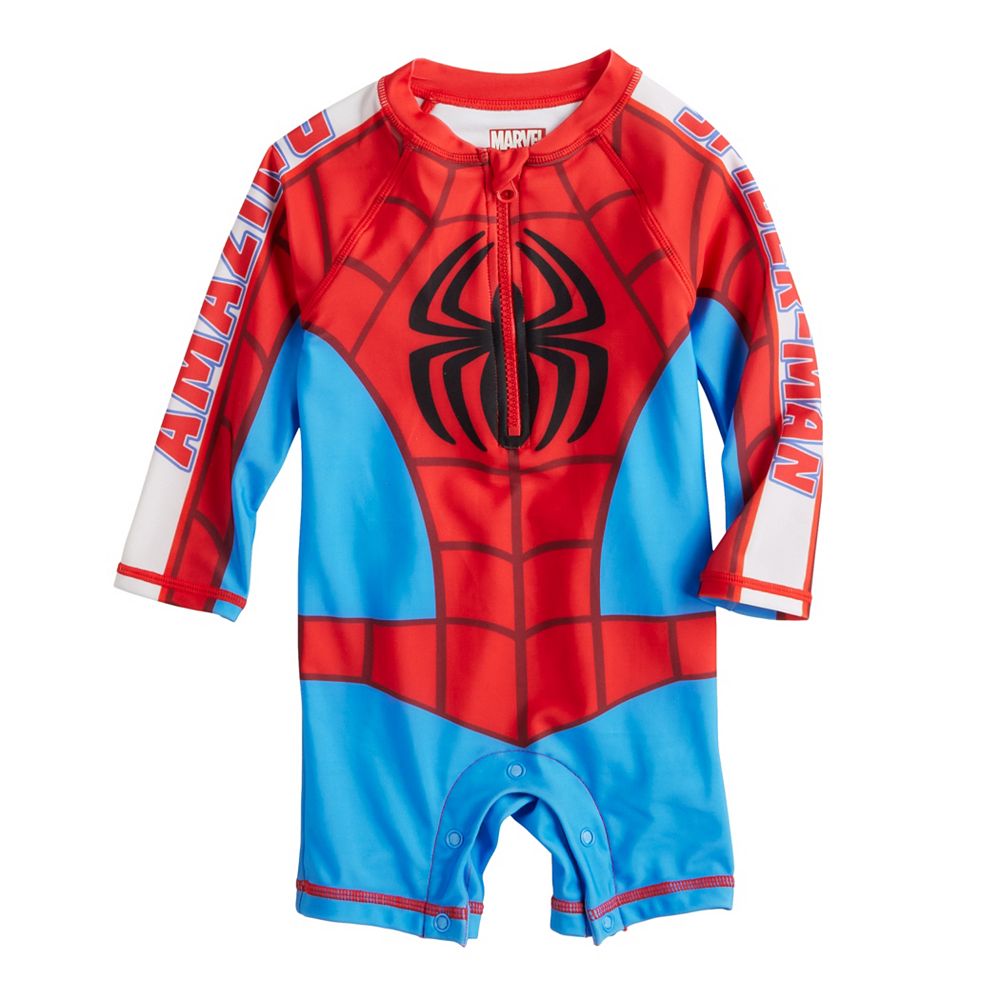 Baby Boy Marvel Spider-Man One-Piece Rash Guard