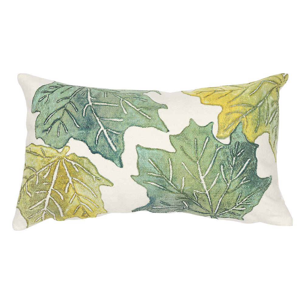 Liora Manne Visions IV Leaf Toss Indoor/Outdoor Pillow