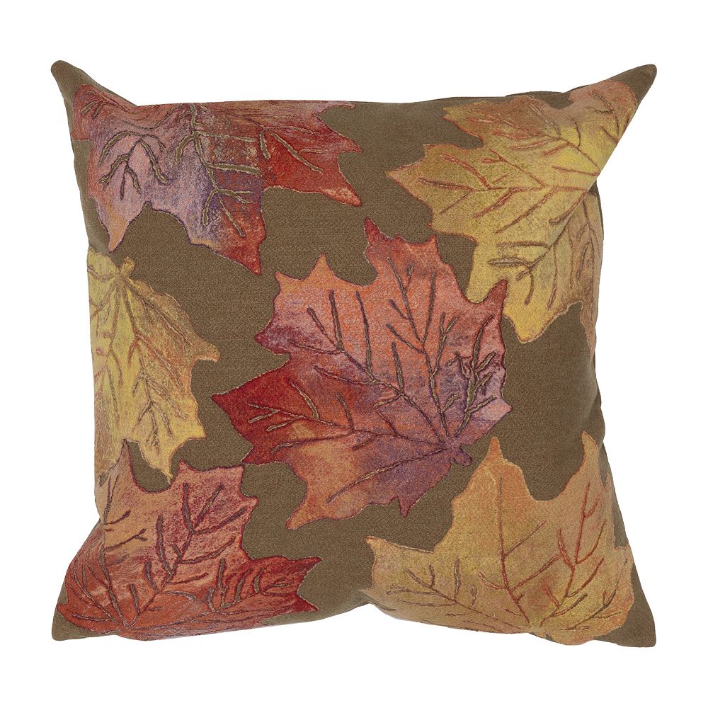 Liora Manne Visions IV Leaf Toss Indoor/Outdoor Pillow