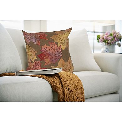 Liora Manne Visions IV Leaf Toss Indoor/Outdoor Pillow