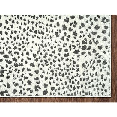 Abani Rugs Arto ART200A Cream Grey Cheetah Print Area Rug