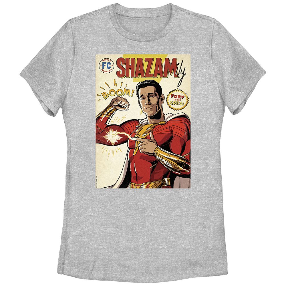 Juniors' DC Comics Shazam Boom Cartoon Graphic Tee