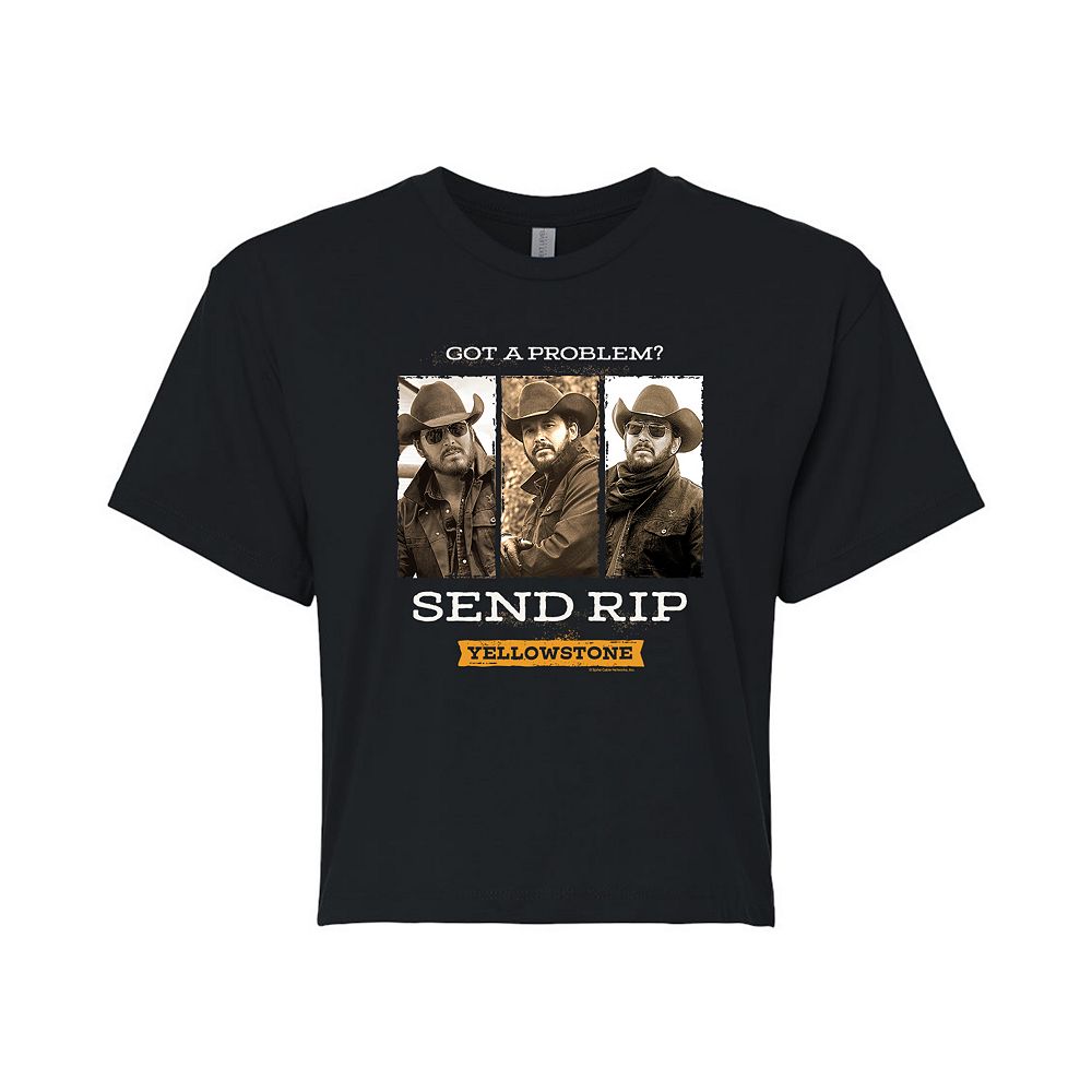 Juniors' Yellowstone Send Rip Cropped Tee