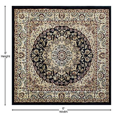 Masada Rugs Masada Rugs Bellagio Collection 5'x5' Traditional Square ...