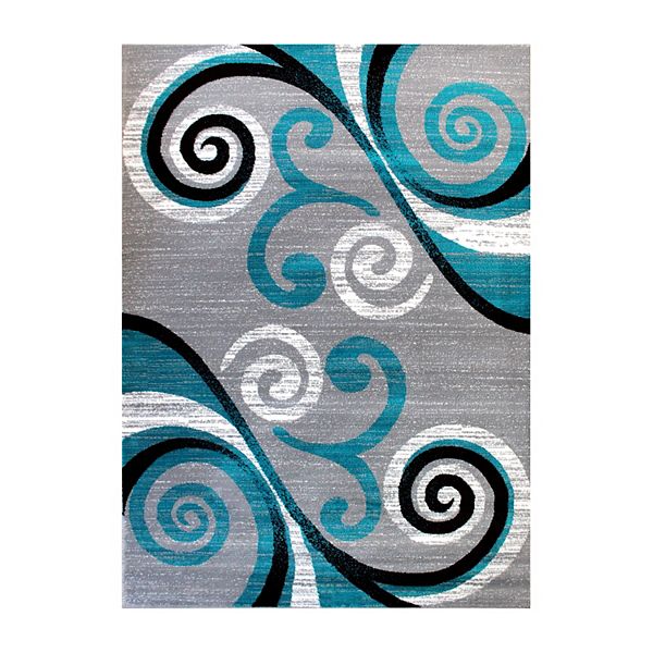 Masada Rugs Masada Rugs Stephanie Collection 6'x9' Area Rug with Modern ...