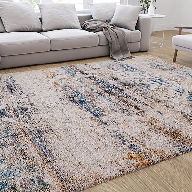 Merrick Lane 8' x 10' Distressed Old English Style Artisan Traditional ...