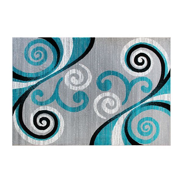 Masada Rugs Masada Rugs Stephanie Collection 5'x7' Area Rug with Modern ...