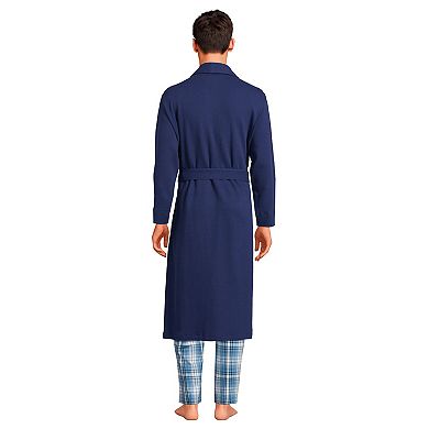 Men's Lands' End Cozy Shawl-Collar Waffle-Weave Robe