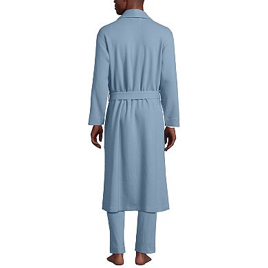 Men's Lands' End Cozy Shawl-Collar Waffle-Weave Robe