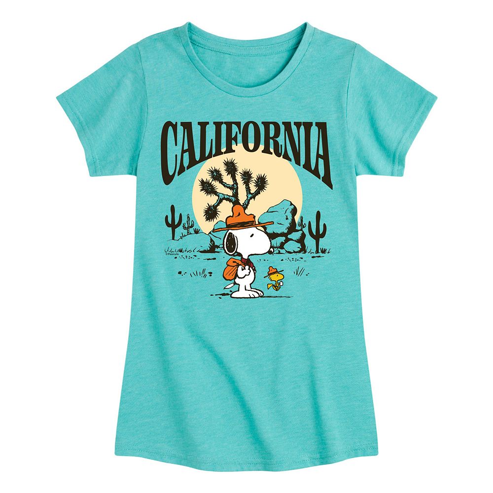 Girls 7-16 Peanuts Snoopy California Hike Graphic Tee